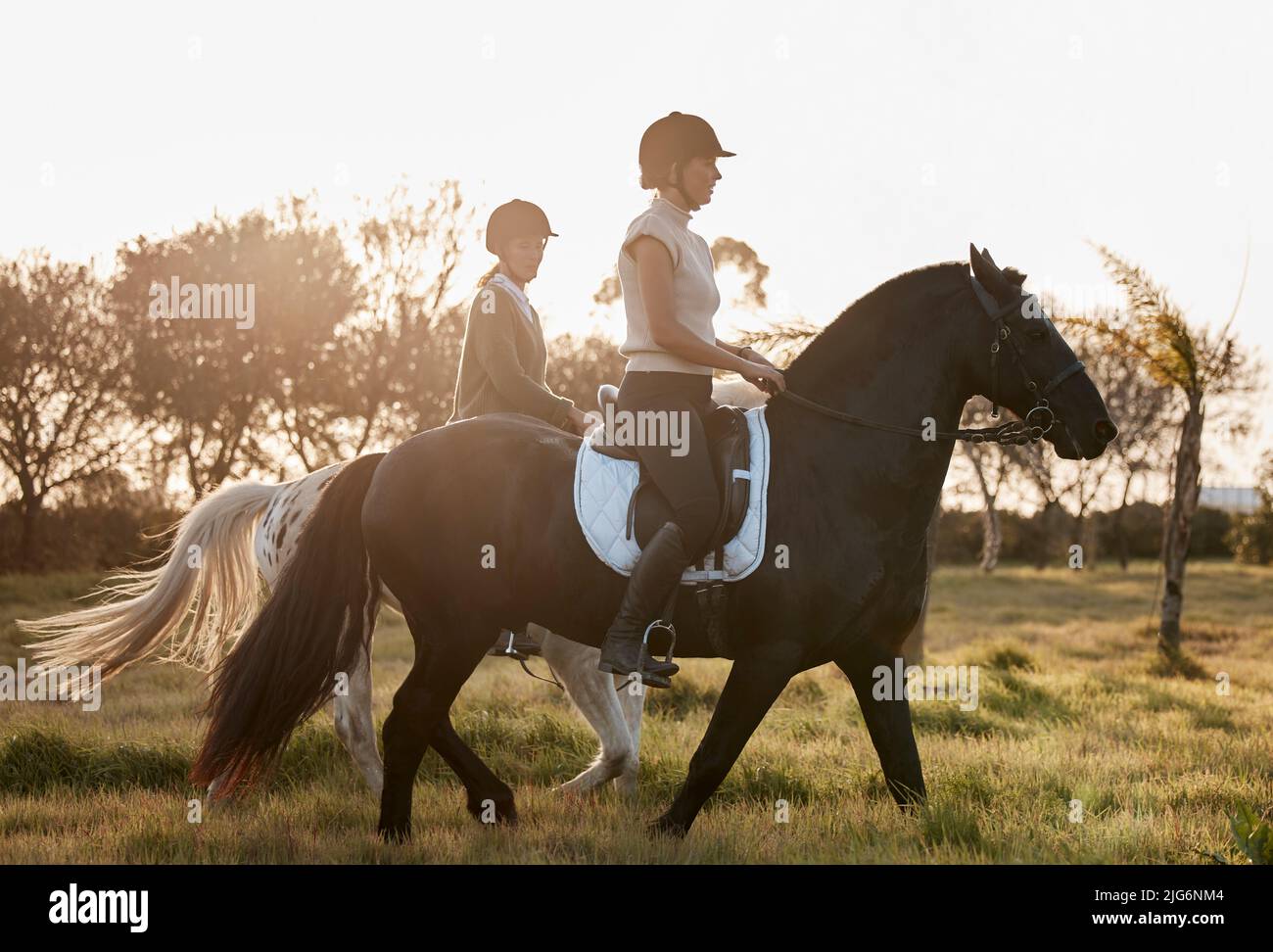 Viewing nature from an alternate perspective. Shot of two young women ...