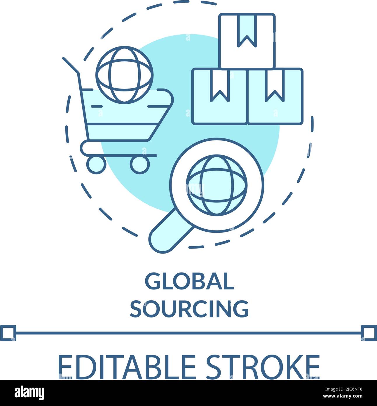 Sourcing purchasing procurement Stock Vector Images - Alamy