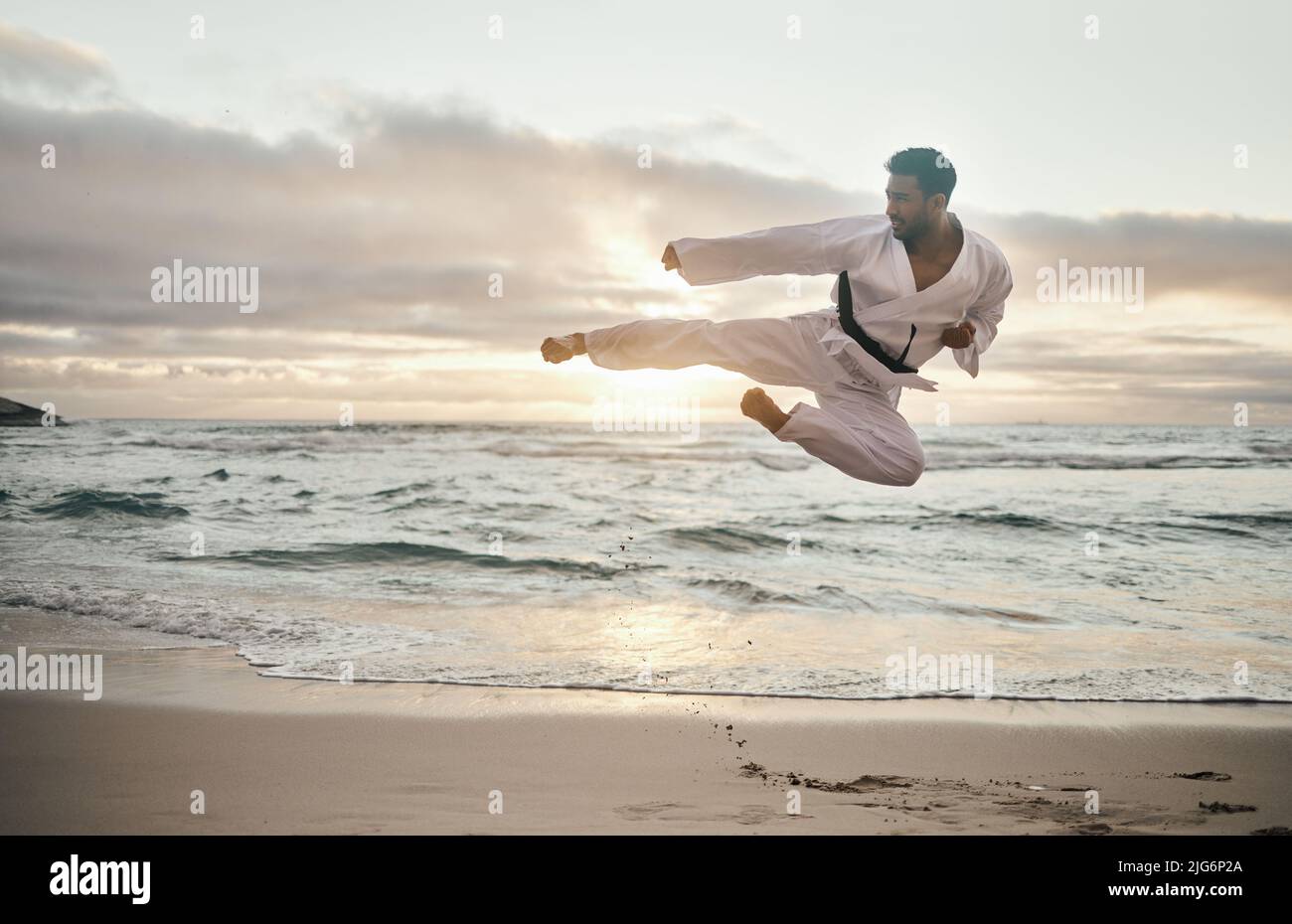 Karate Kid Crane Kick Beach