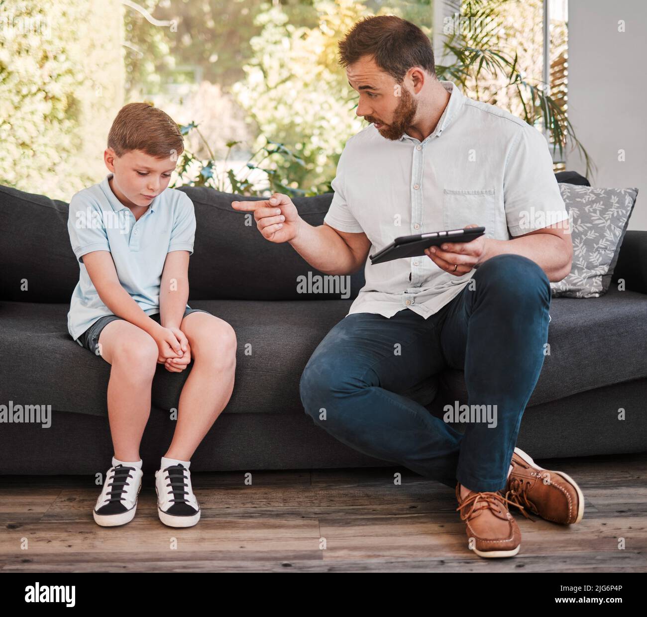 Father angry with son hi-res stock photography and images - Alamy