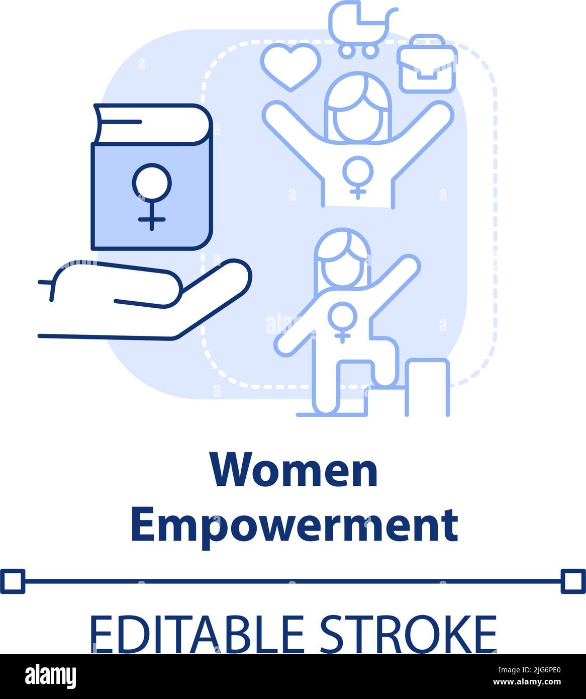 Concept modern women equal Stock Vector Images - Alamy