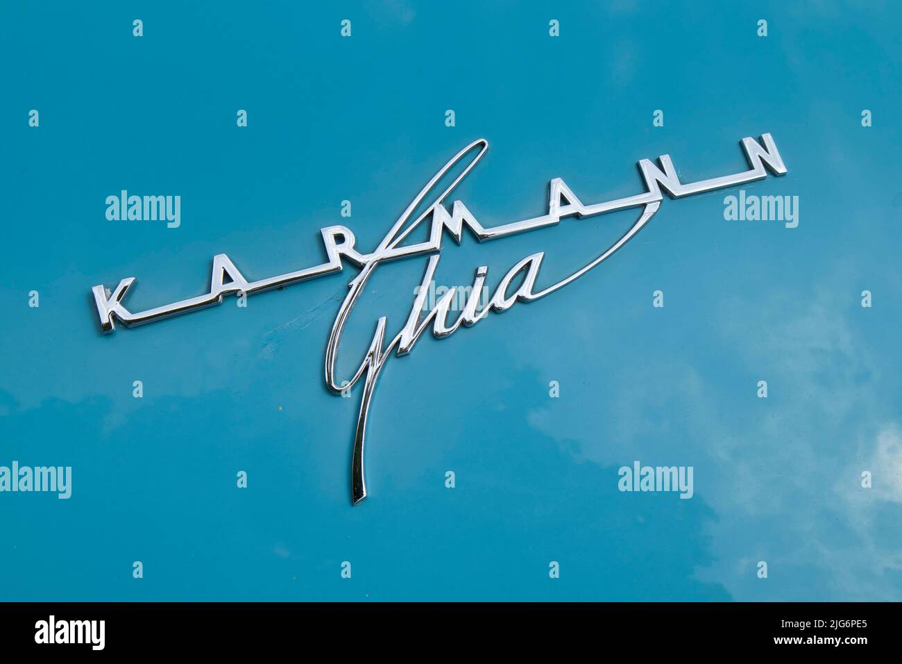 1963 Volkswagen Karmann Ghia logo Stock Photo - Alamy