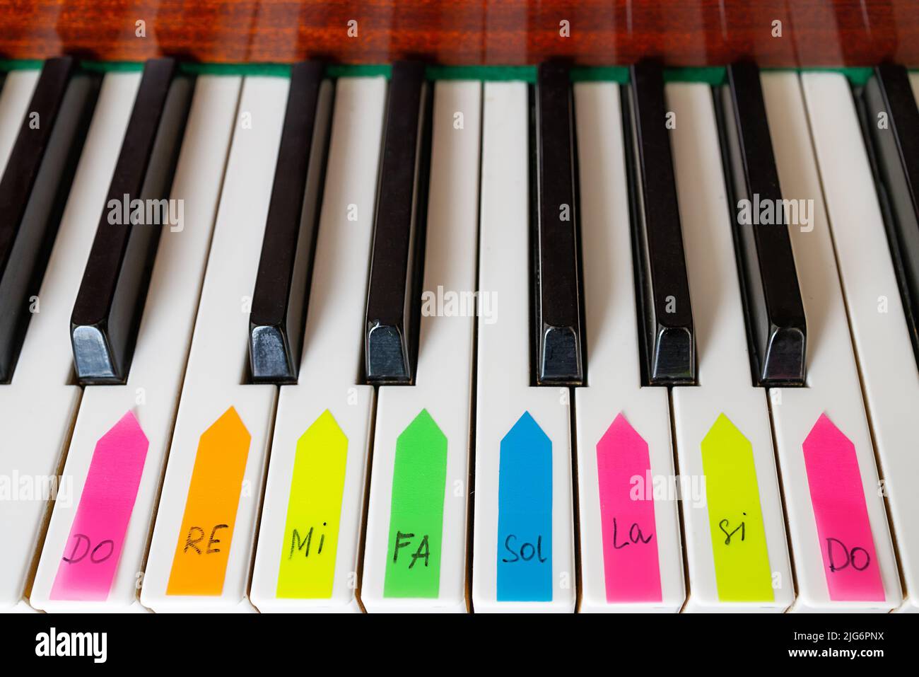Colorful Piano Keys