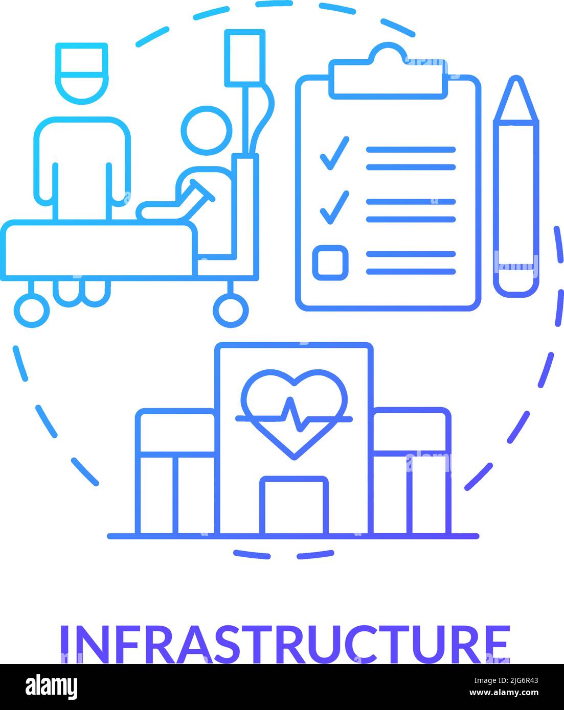 Infrastructure blue gradient concept icon Stock Vector Image & Art - Alamy