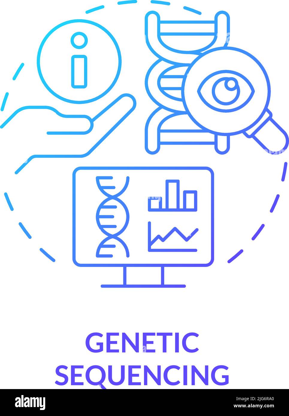 Method Of Dna Sequencing Stock Vector Images Alamy