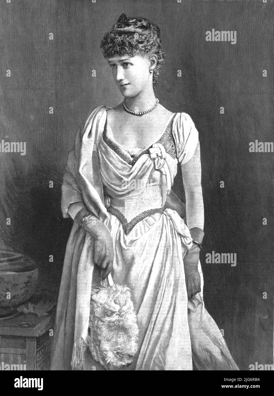 ''Her Excellency The Countess of Zetland', 1890 Stock Photo - Alamy