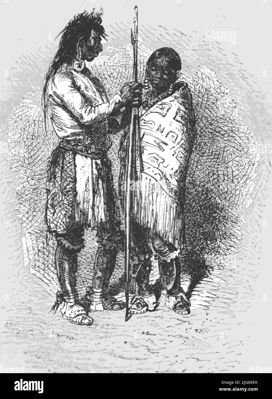 'Hashquahts; In pawn in an Indian village', 1875. [Indigenous people of ...