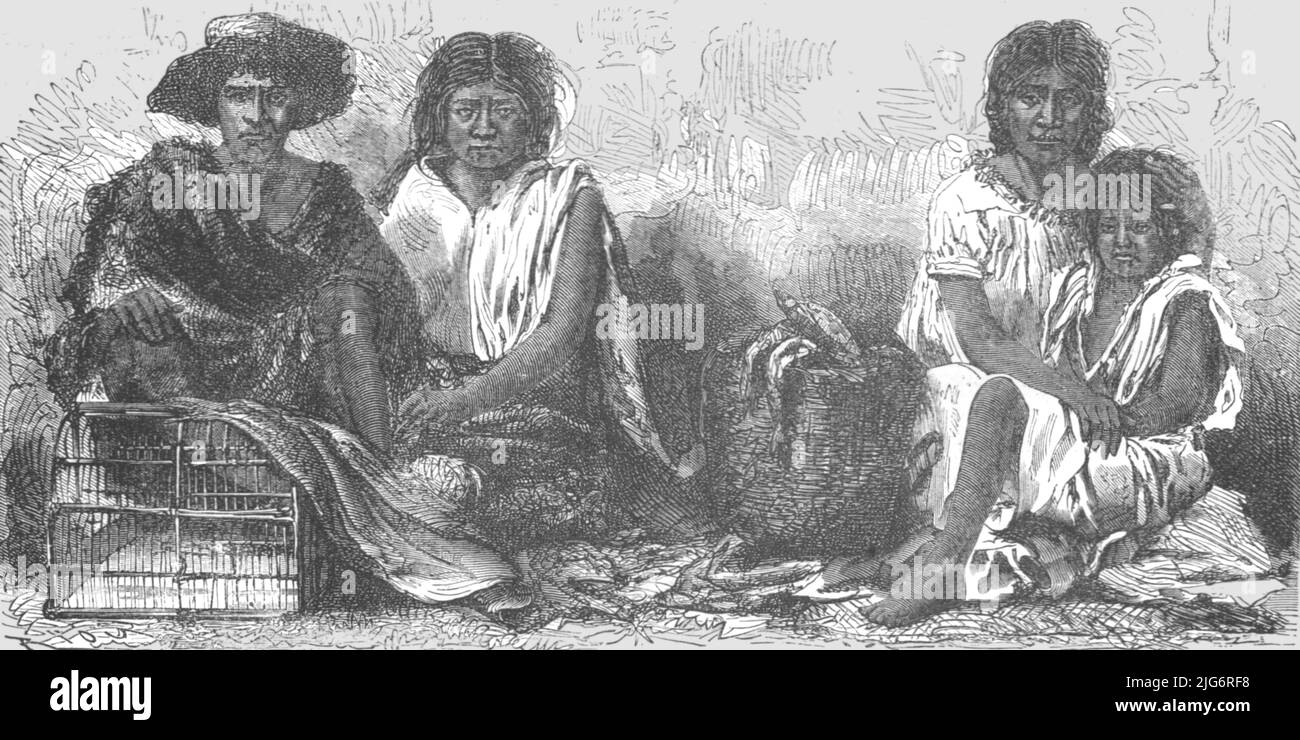 'Mexican Indians at Market; A zigzag journey through Mexico', 1875 ...
