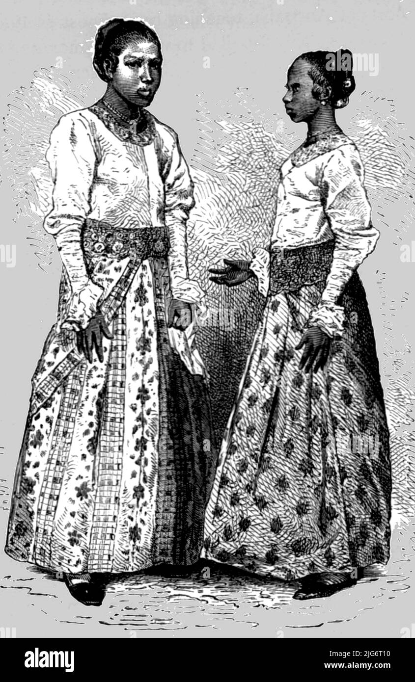 'Women of Ceylon; Four Months in Ceylon', 1875. [Women from what is now ...