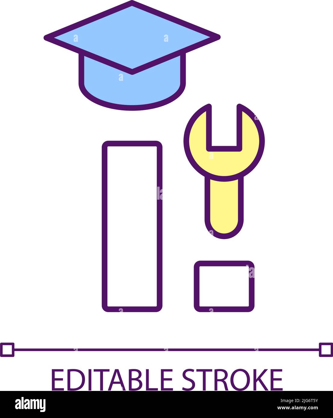 Constructor training RGB color icon Stock Vector Image & Art - Alamy