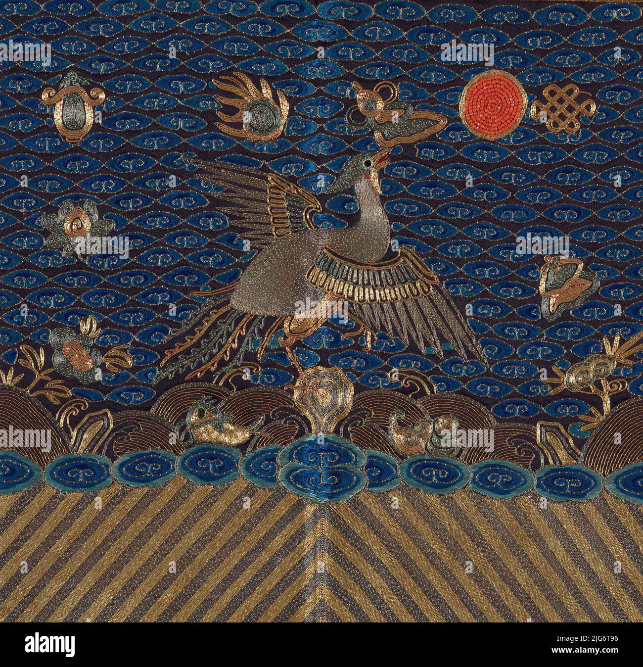 Man's Court Badge, China, 1880/1900, Qing dynasty (1644-1911). Detail ...