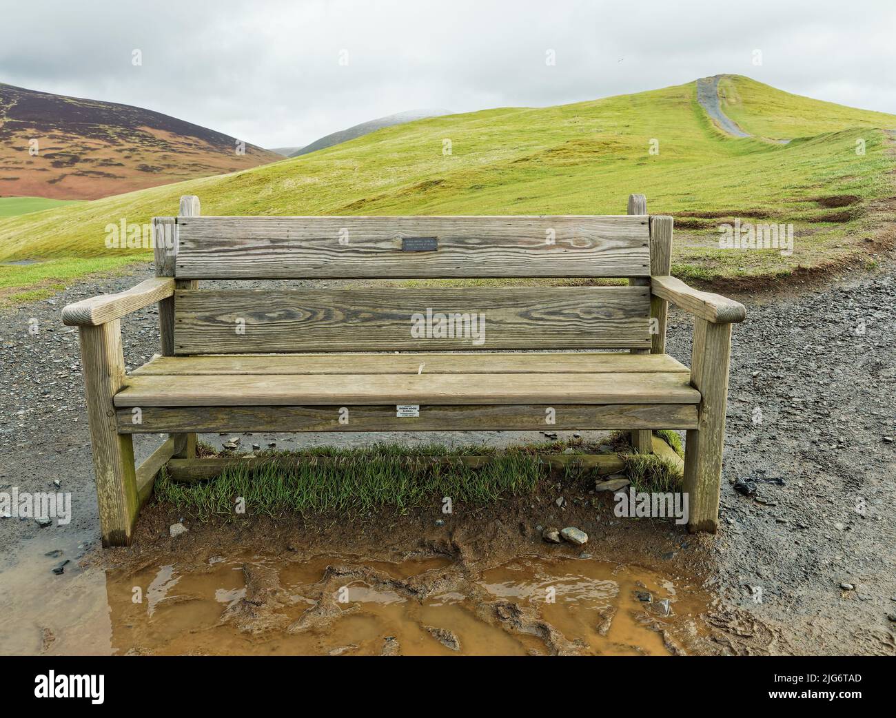 Ronald Lupton Bench, Latrigg, Lake District, UK Stock Photo - Alamy