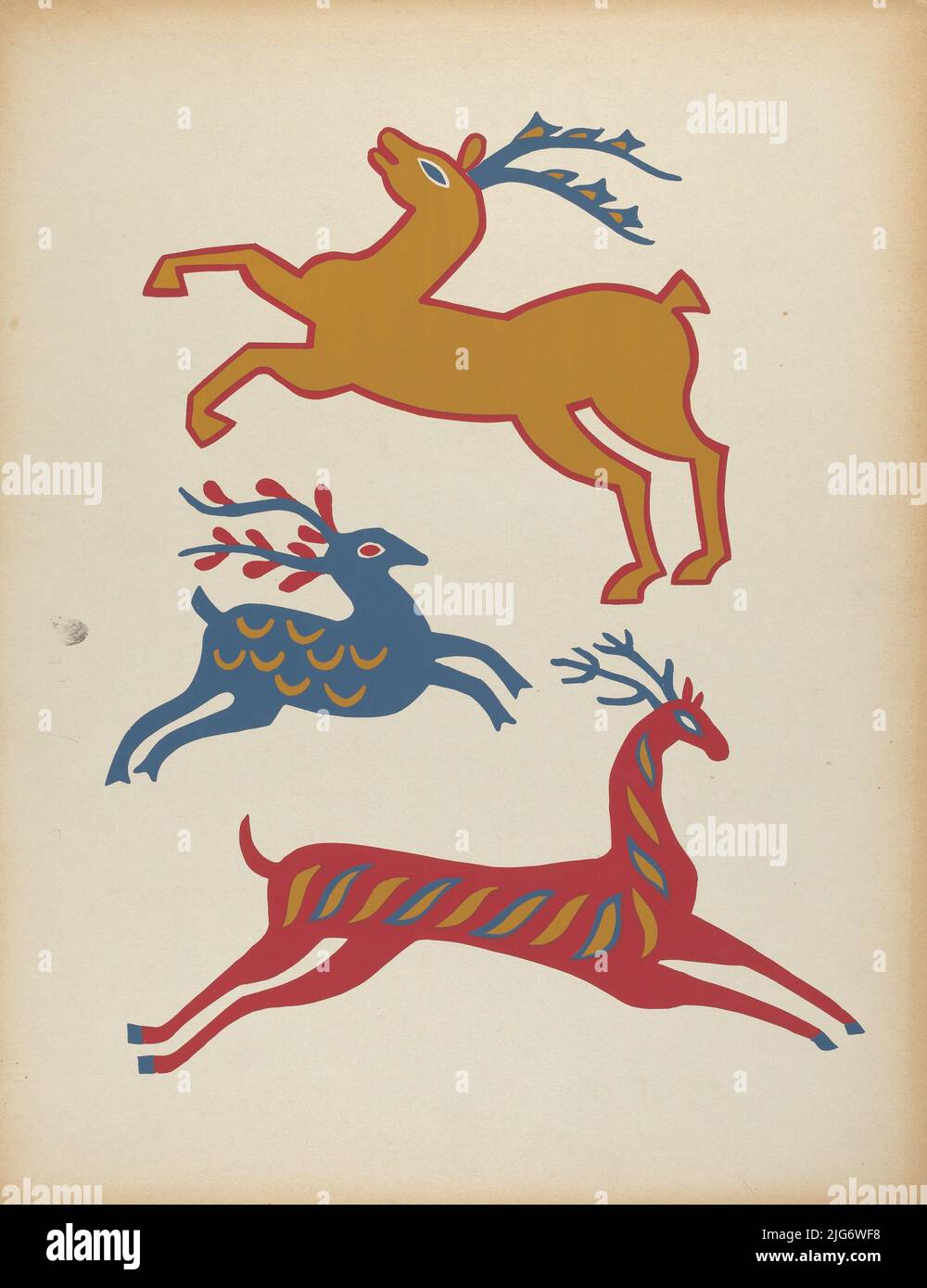 Plate 3: From Portfolio "Folk Art of Rural Pennsylvania", c. 1939 Stock ...