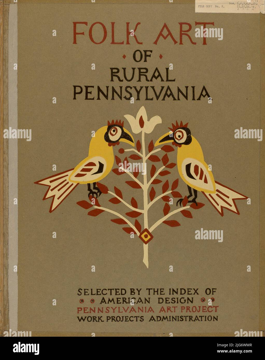 Study for Portfolio: "Folk Art of Rural Pennsylvania", 1935/1942 Stock ...