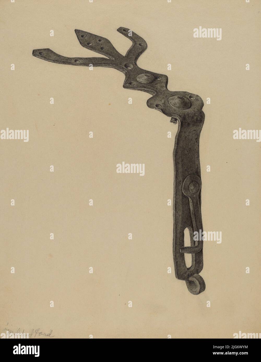 Tool Box Hasp, c. 1938 Stock Photo - Alamy