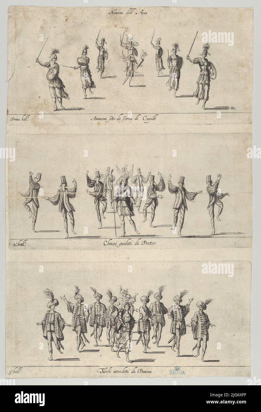 Nations of Asia ballets, 17th century Stock Photo - Alamy