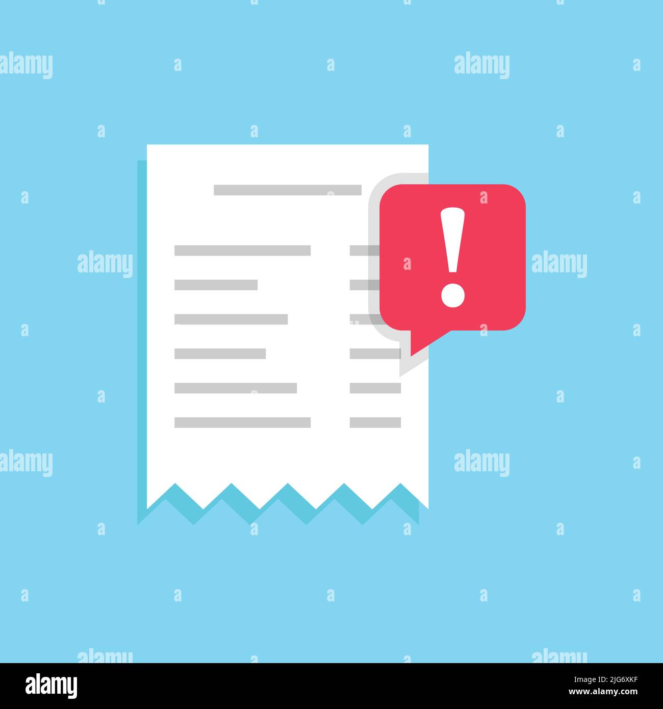 Approved payment icon in flat style. Paper receipt bill invoice vector ...