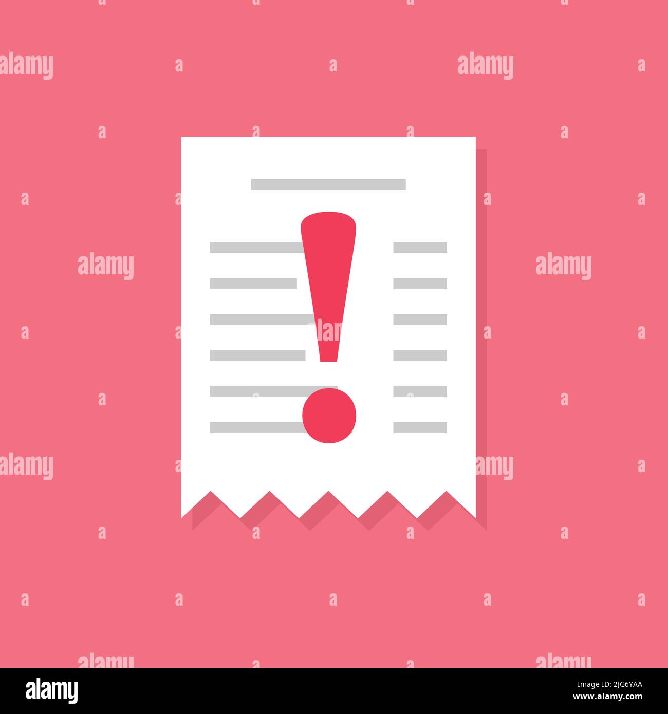 Approved payment icon in flat style. Paper receipt bill invoice vector ...