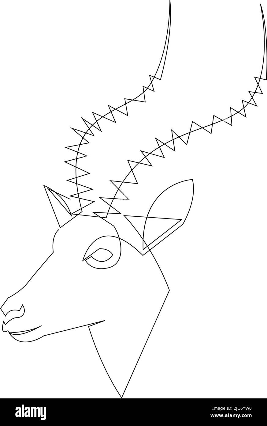Gazelle Drawing Easy