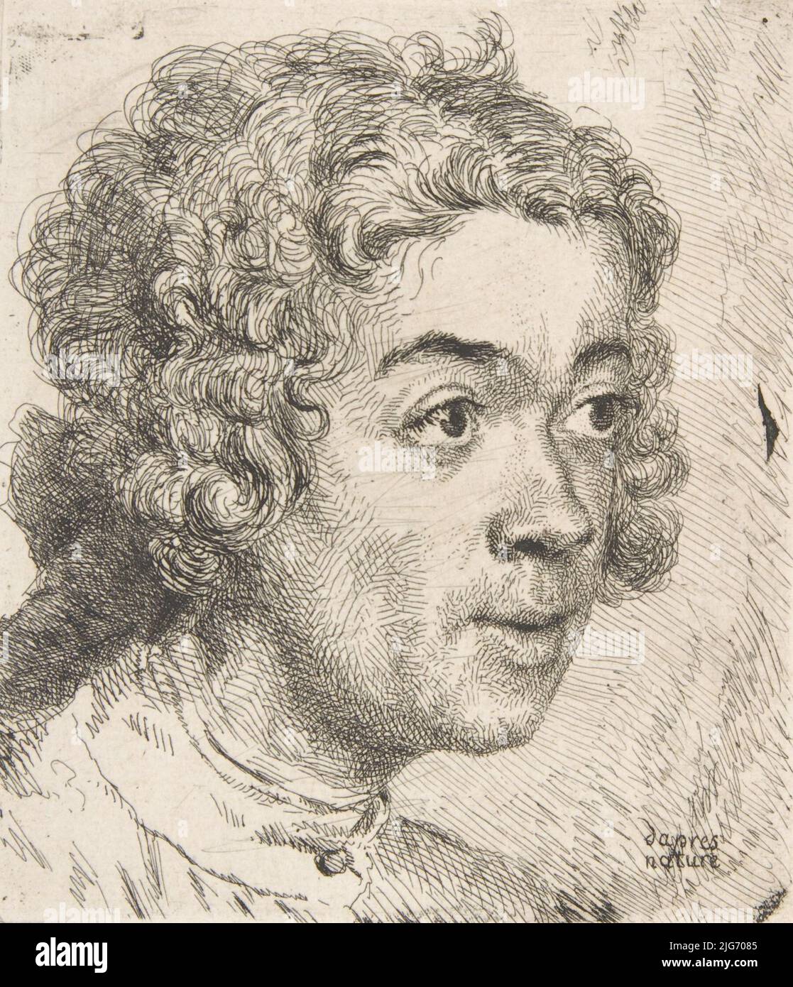 Self Portrait as a Young Man, 1733 Stock Photo - Alamy