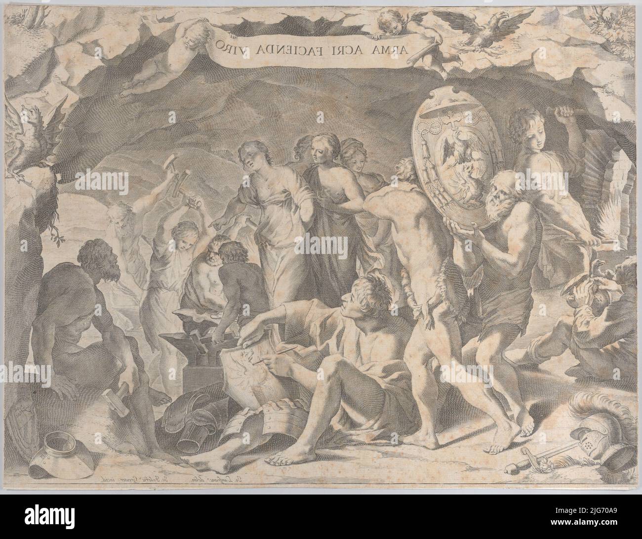 The Forge of Vulcan, 1620-47 Stock Photo - Alamy