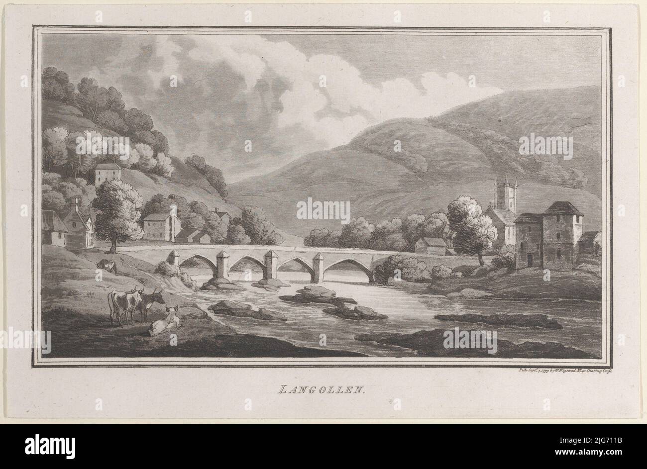 Langollen, from "Remarks on a Tour to North and South Wales, in the ...