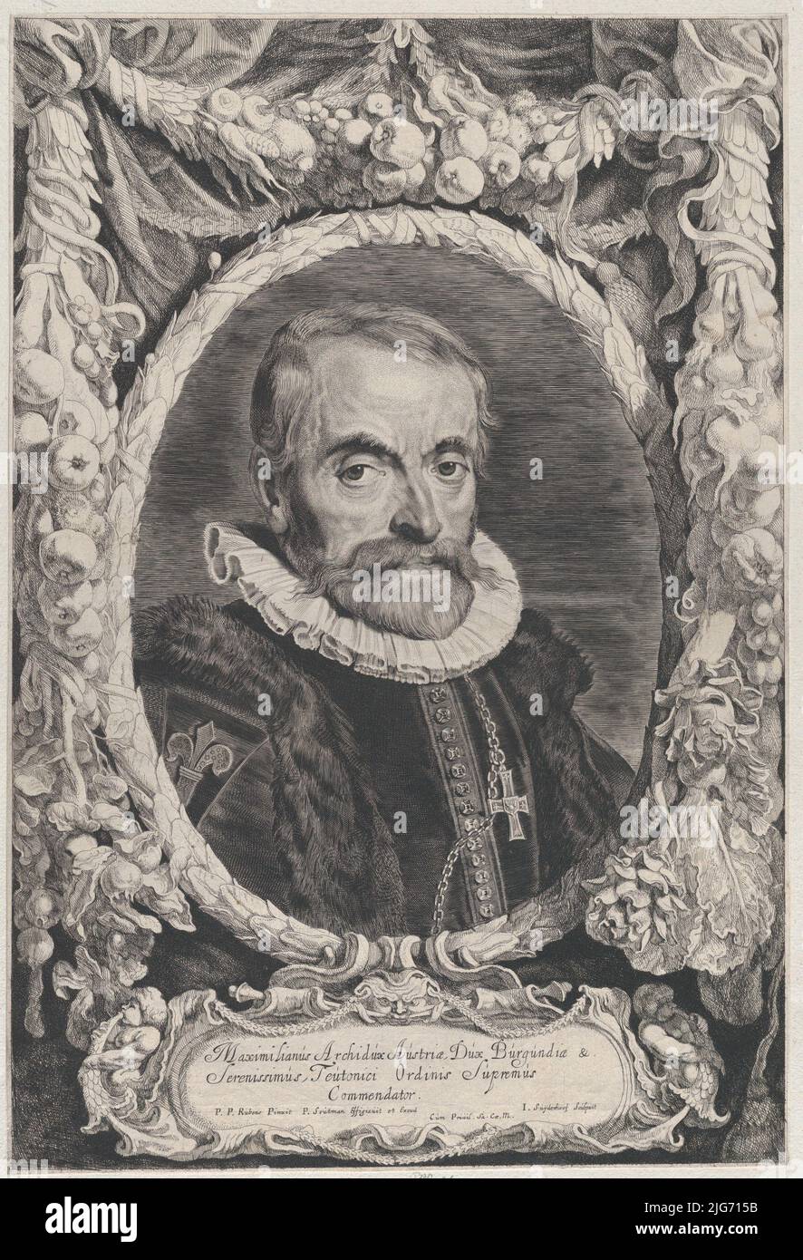 Portrait of Maximilian III, Archduke of Austria, ca. 1650 Stock Photo ...