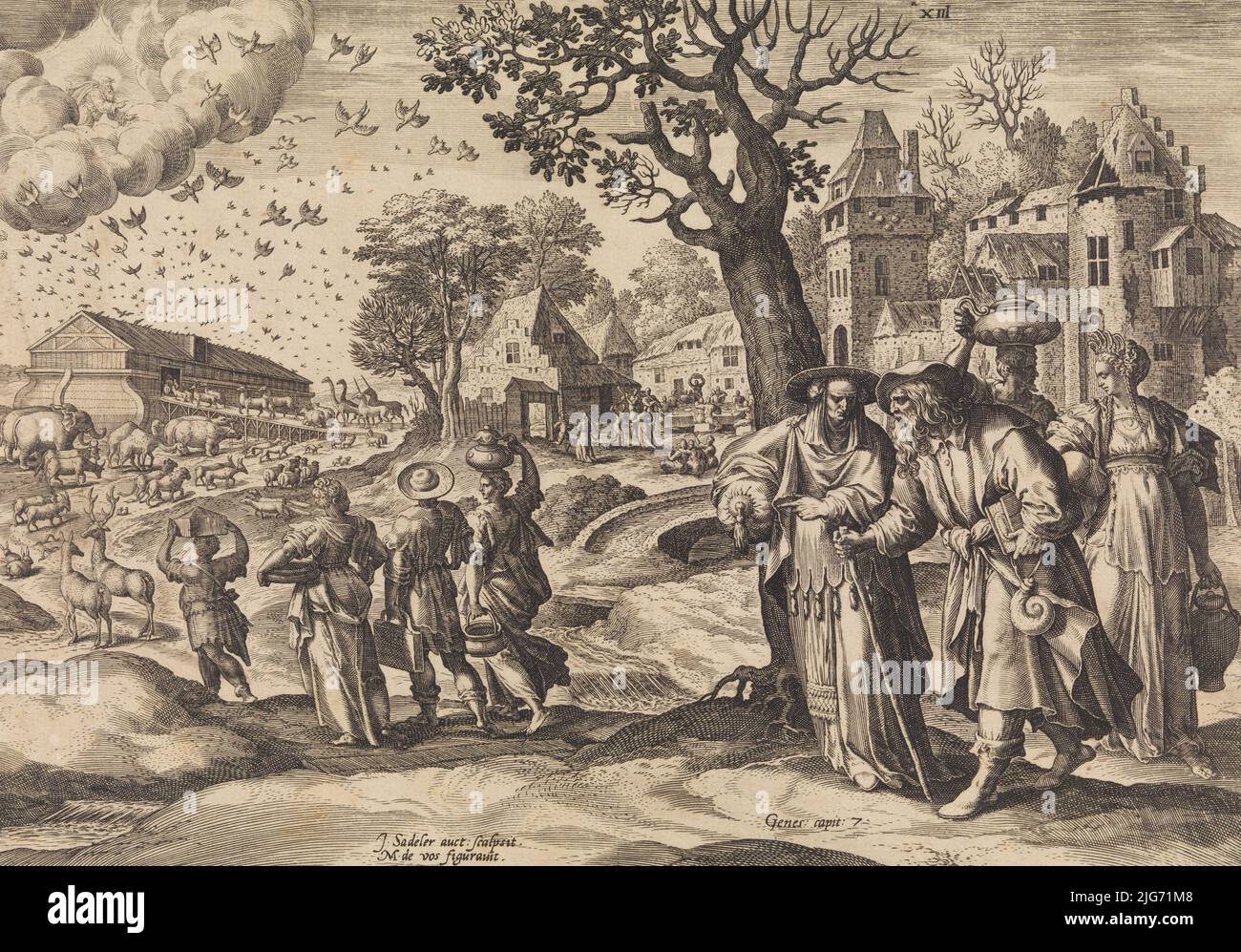 The Animals Going into the Ark from The Story of the Family of Seth ...