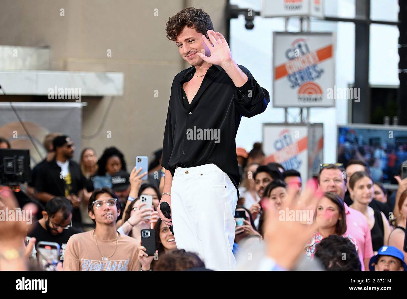 New York, NY, July 8, 2022. Singer/songwriter Charlie Puth performs on ...
