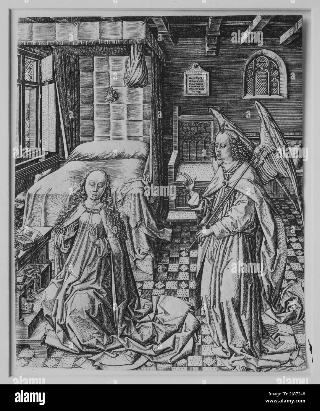 The Annunciation, late 15th century Stock Photo - Alamy