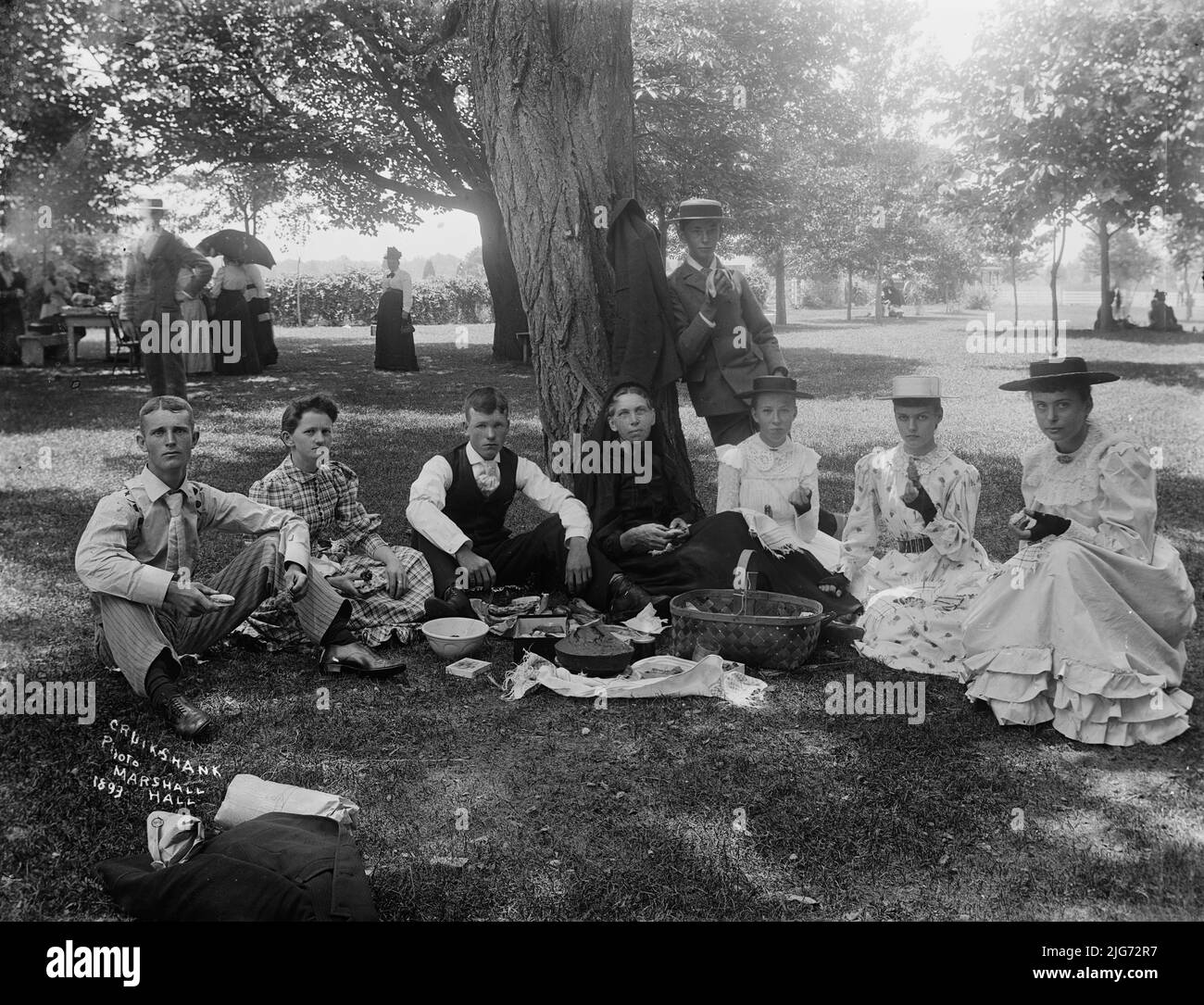 Garden group glass Black and White Stock Photos & Images - Alamy