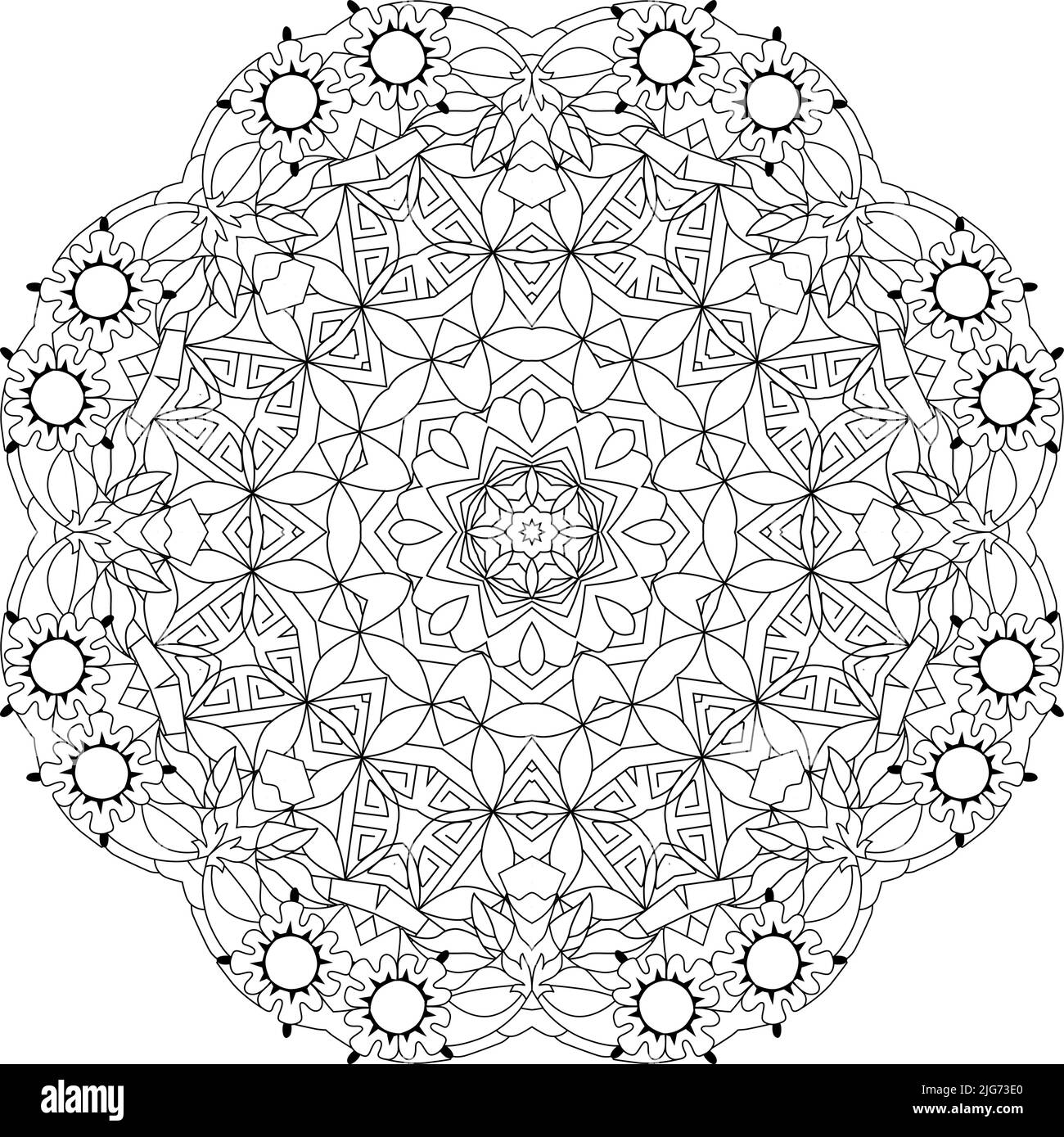 Vector Adult Coloring Book Textures. Hand-painted art design. Adult ...