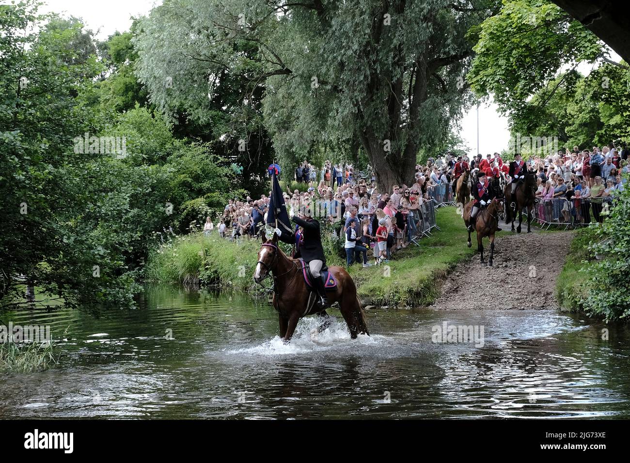 Jedburgh, UK. , . Jed Callants Festival - FESTIVAL DAY The Jed Water is ...