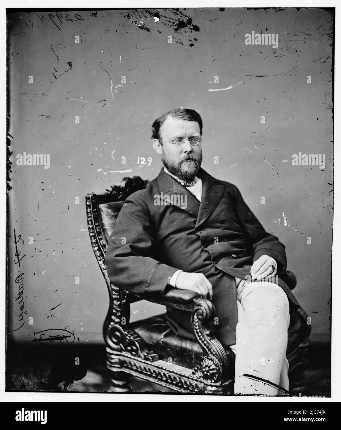 General Adam Badeau, between 1860 and 1875. [Author, Union Army officer ...