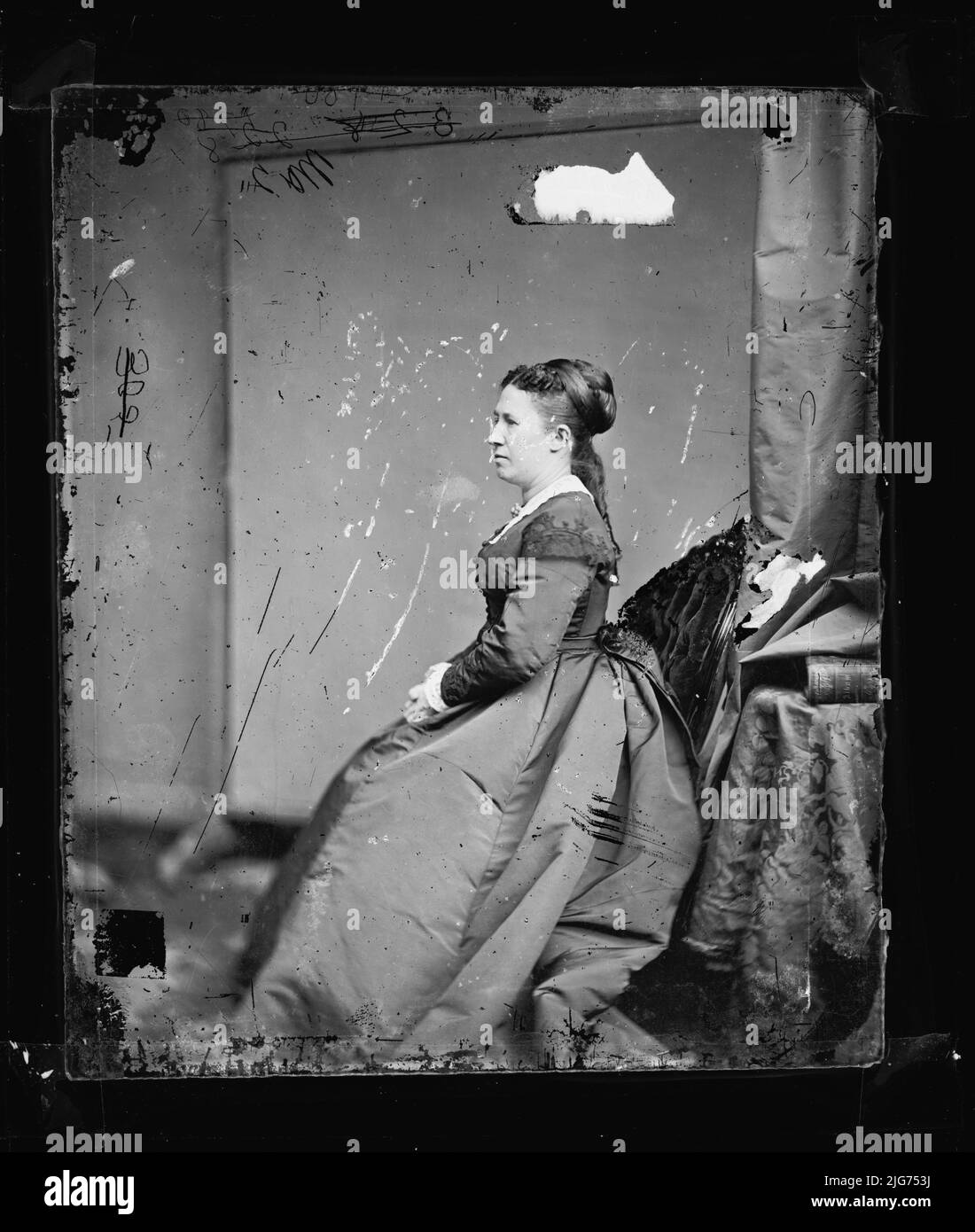 Mrs. U.S. Grant, between 1860 and 1875 Stock Photo - Alamy