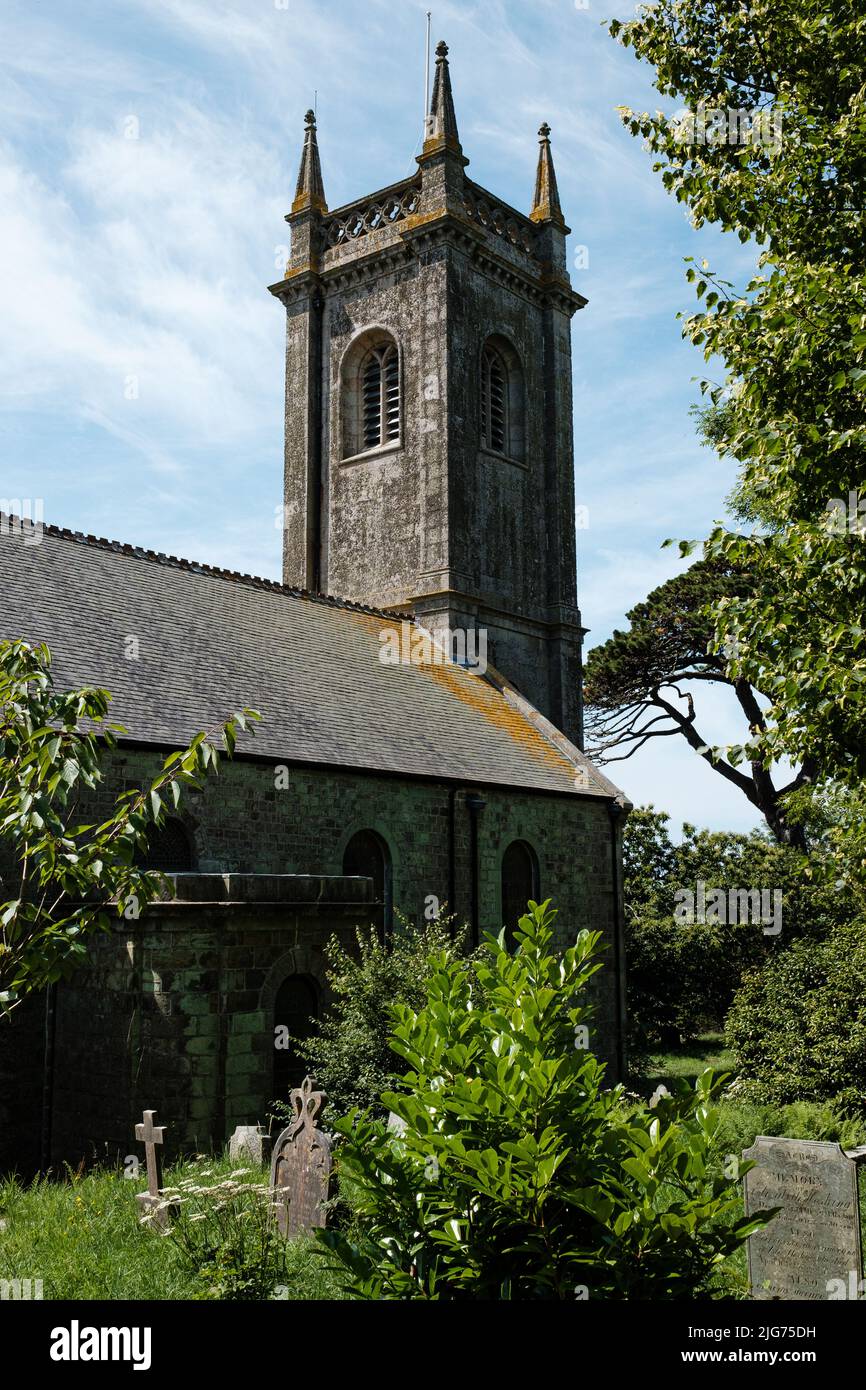 Views in and around St Michael's Parish Church, Helston, Cornwall Stock ...