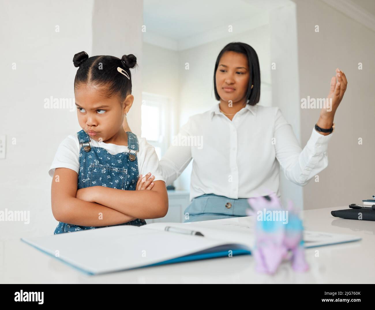 Child Doing Homework Frustrated