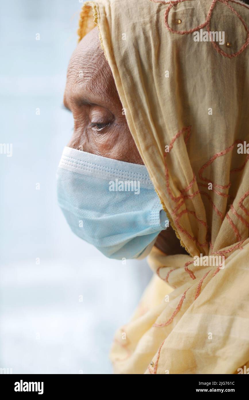Indian women wearing protective mask hi-res stock photography and ...