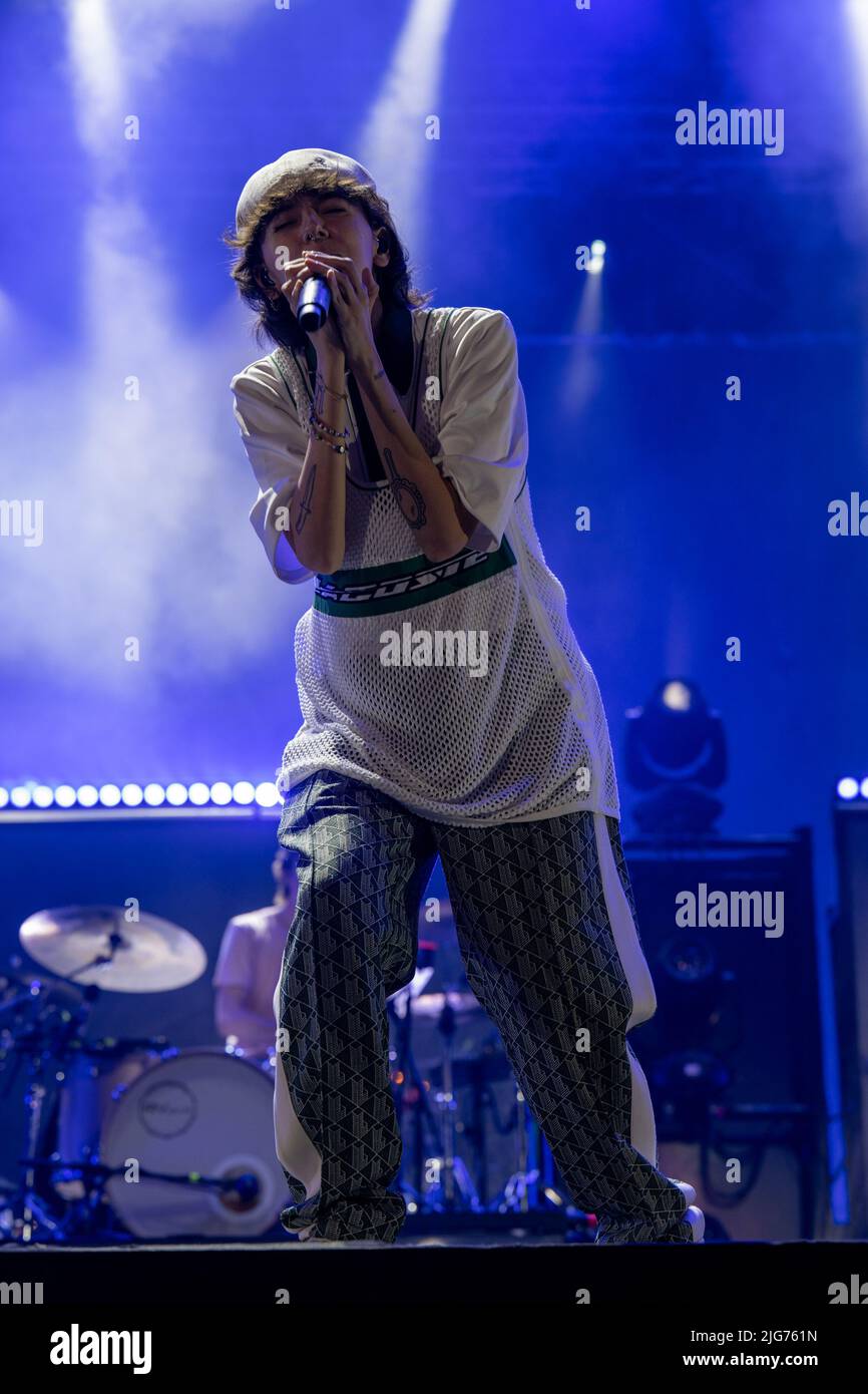 July 6, 2022, Rome, Italy: Concert of Italian singer Ariete at ...