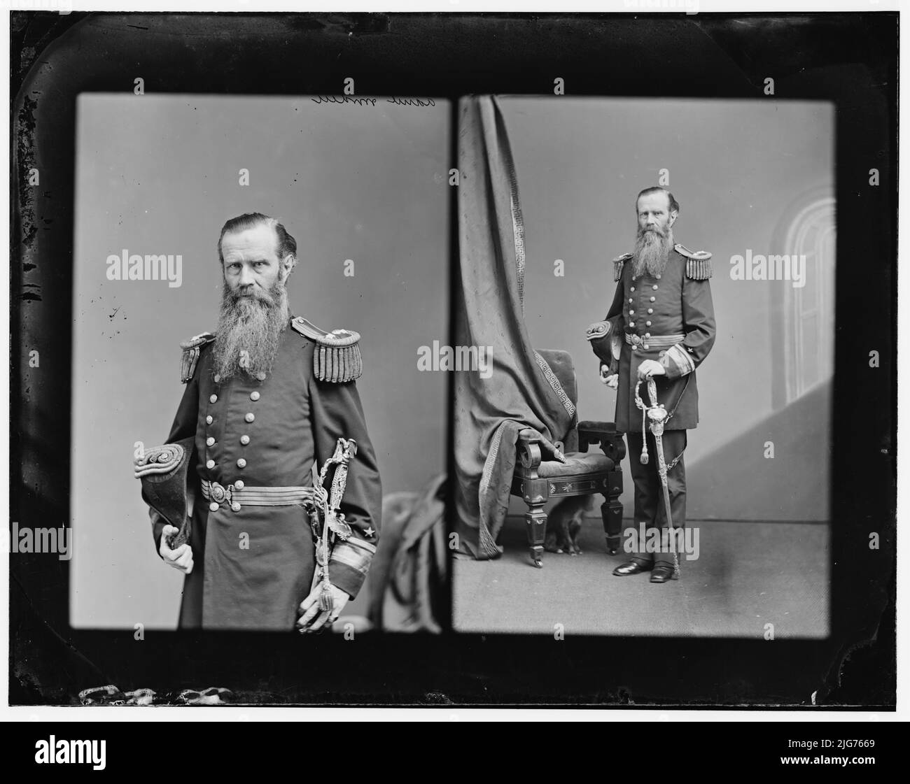 John Lorimer Worden U.S.N. (Commander of the Monitor), between 1865 and ...
