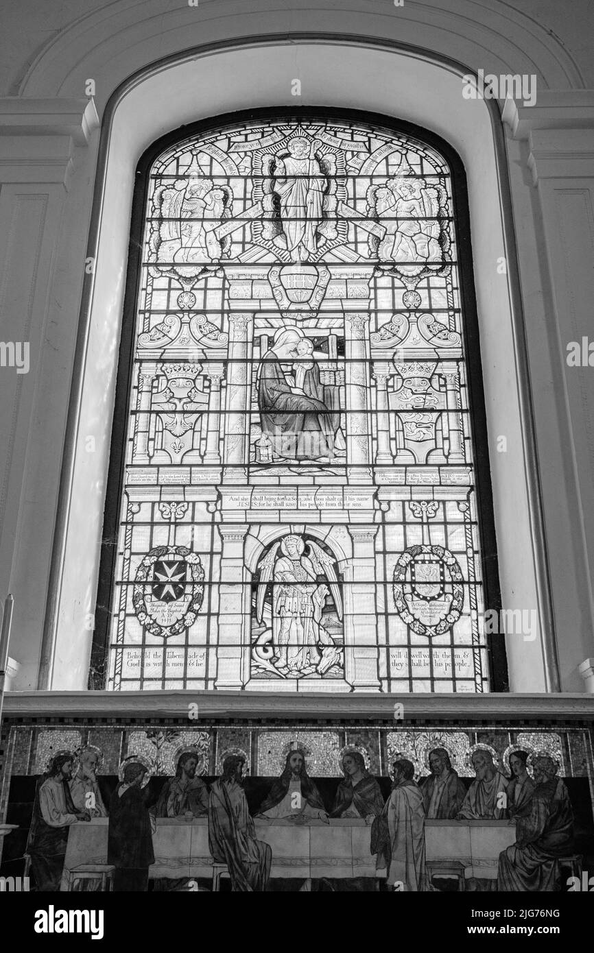 Views in and around St Michael's Parish Church, Helston, Cornwall Stock ...