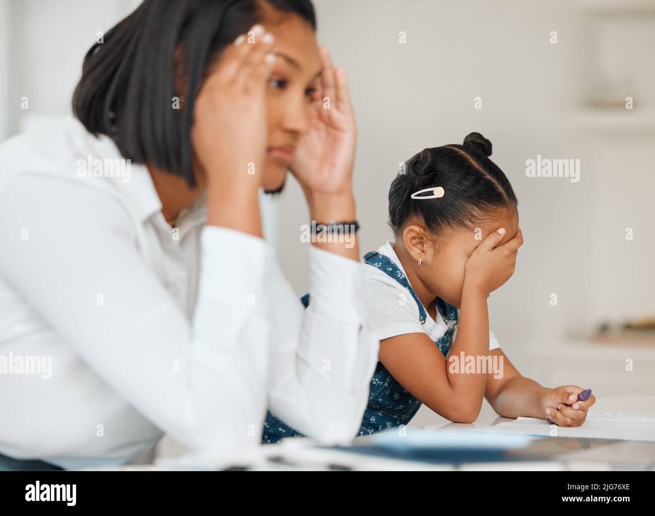 Angry mother and homework hi-res stock photography and images - Alamy