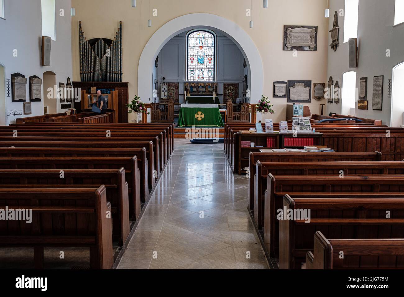 Views in and around St Michael's Parish Church, Helston, Cornwall Stock ...