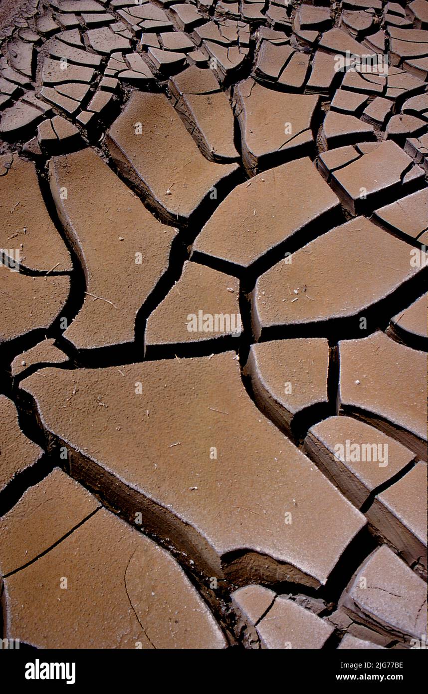 Ripped up earth after the flood, dried out earth Soil Stock Photo - Alamy