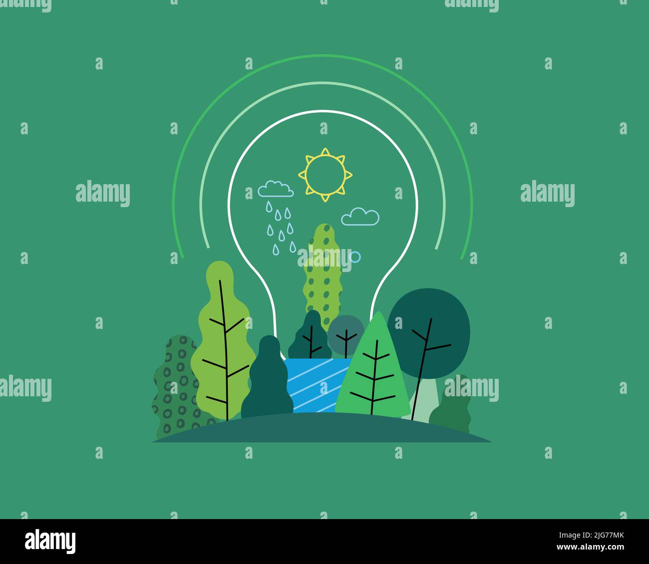 Light filled environment Stock Vector Images - Alamy