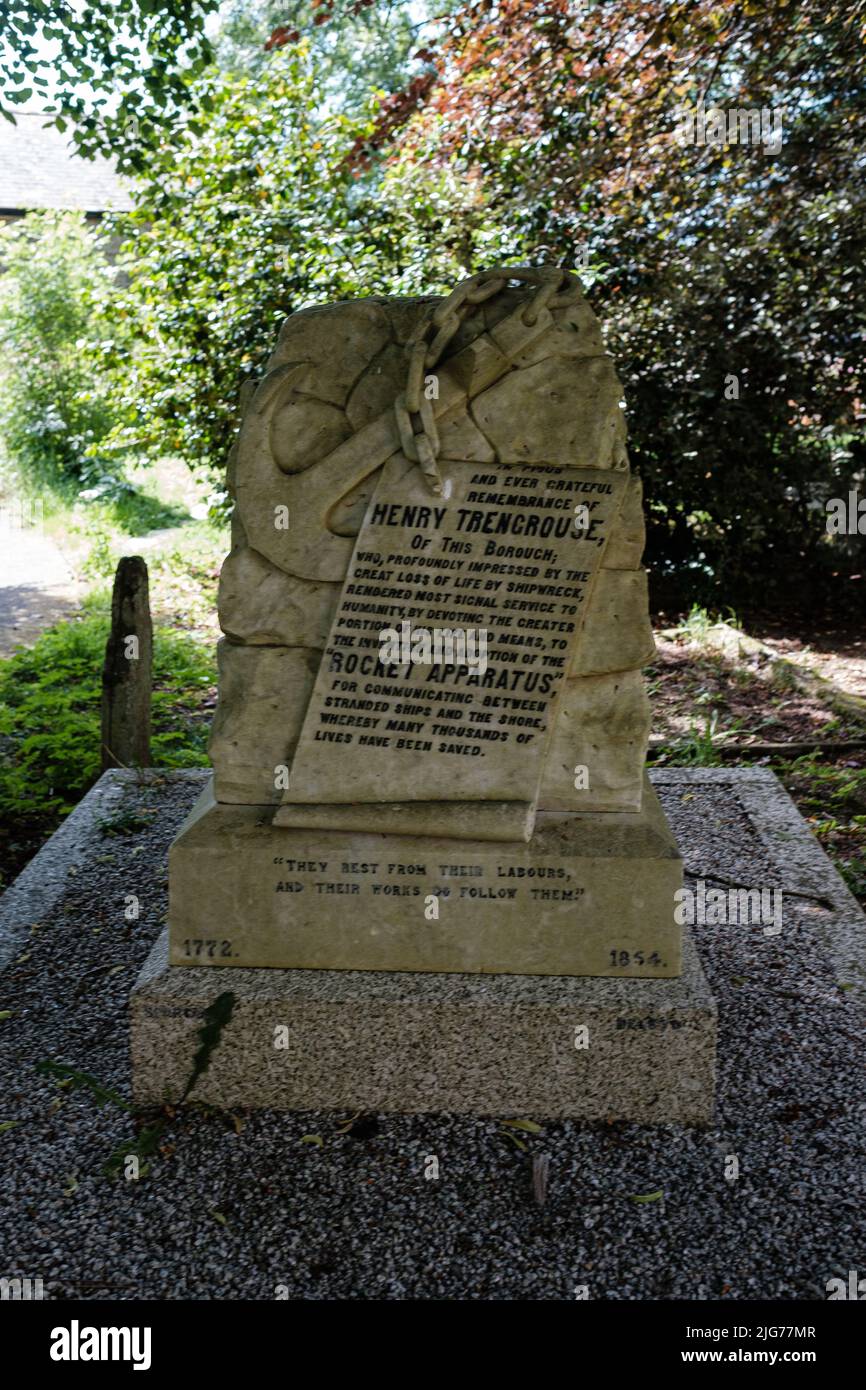 Views in and around St Michael's Parish Church, Helston, Cornwall Stock ...
