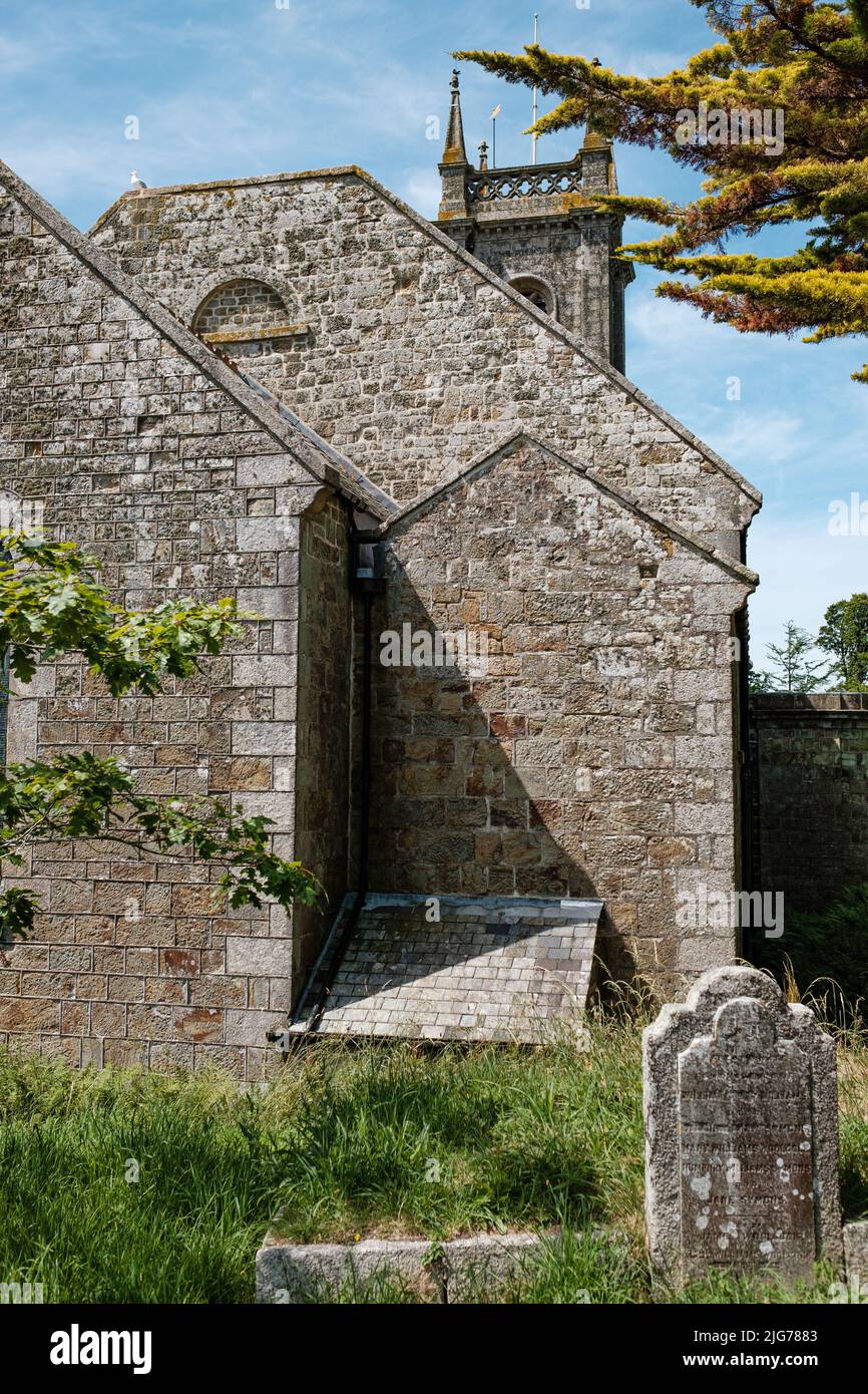 Views in and around St Michael's Parish Church, Helston, Cornwall Stock ...