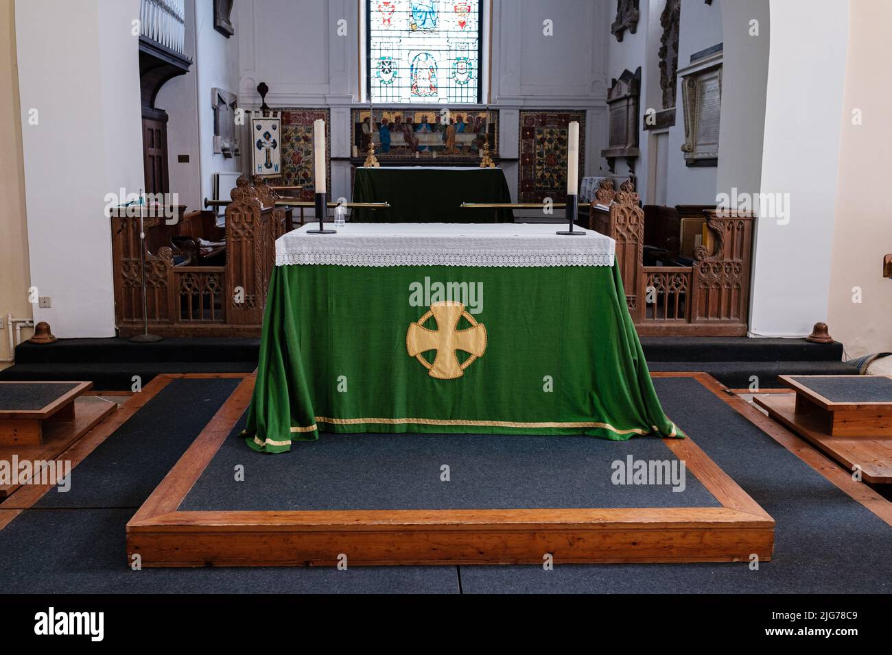 Views in and around St Michael's Parish Church, Helston, Cornwall Stock ...