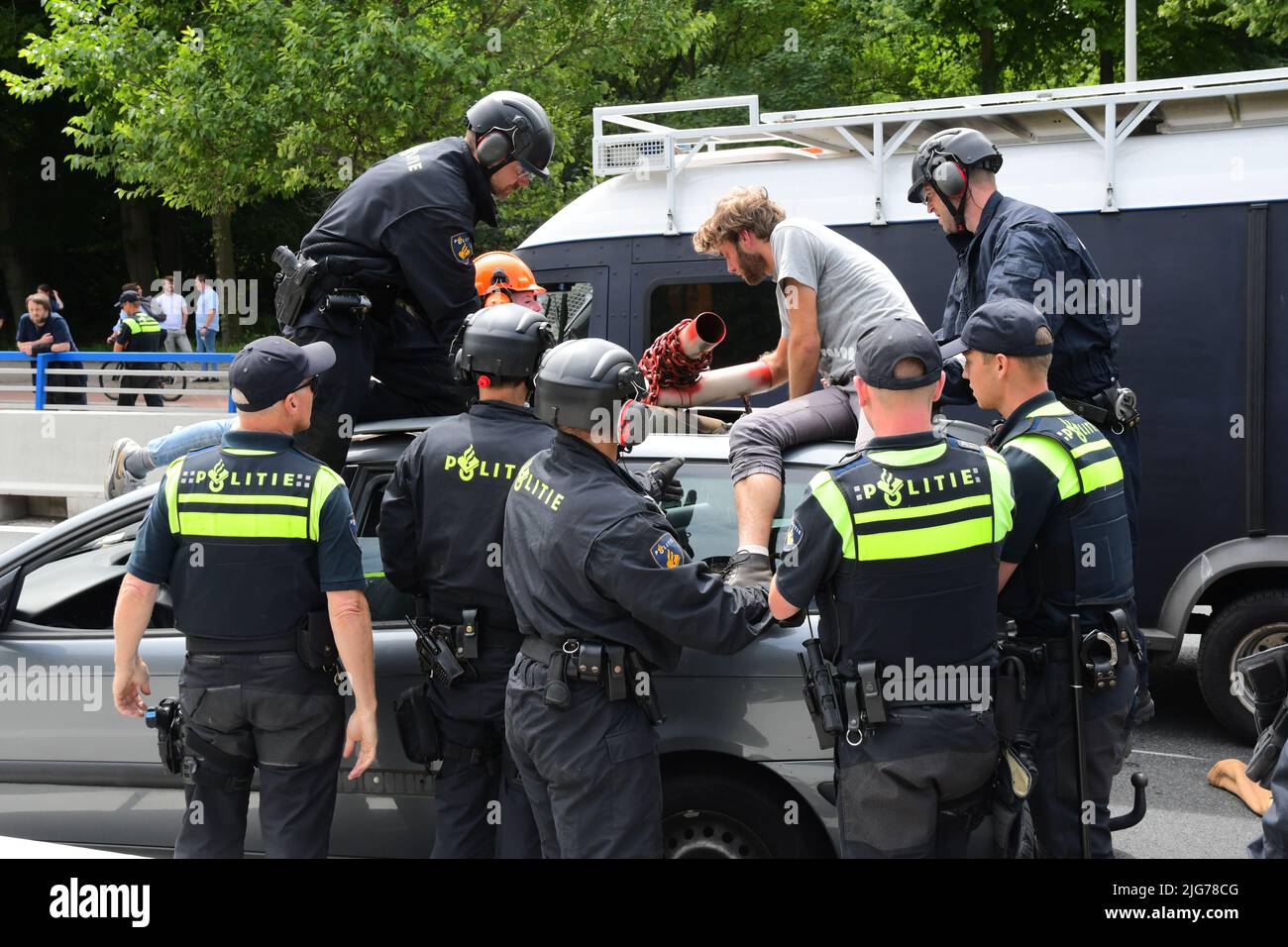 07062022.The Hague ,The Netherlands. Extinction rebellion protest ...