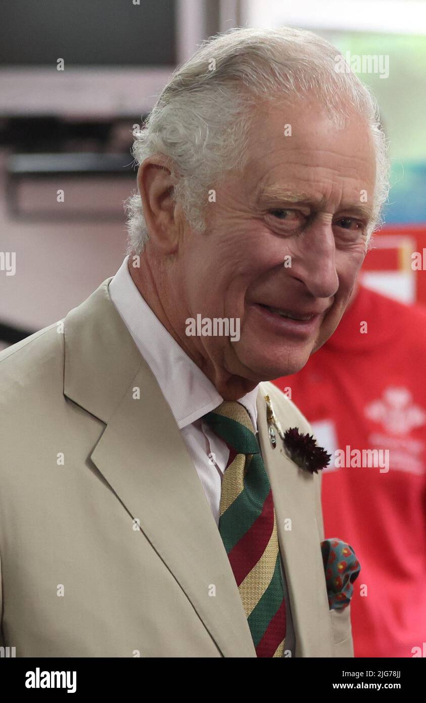 The Prince of Wales during a visit to Morecambe Fire Station to mark 21 ...